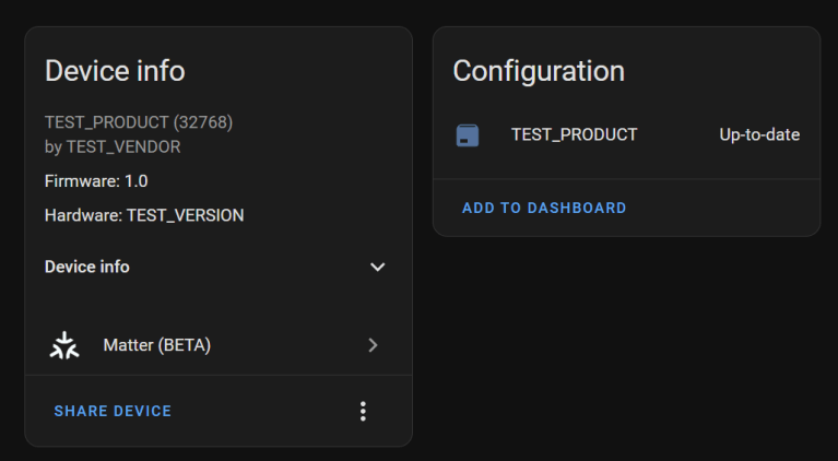 The ESP-Matter Light Switch Example and iOS – @tomasmcguinness